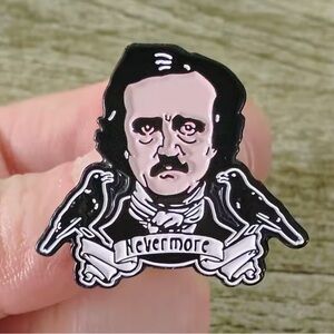 Accessories | Edgar Allan Poe American Writer And Poet Enamel Metal Pin ...